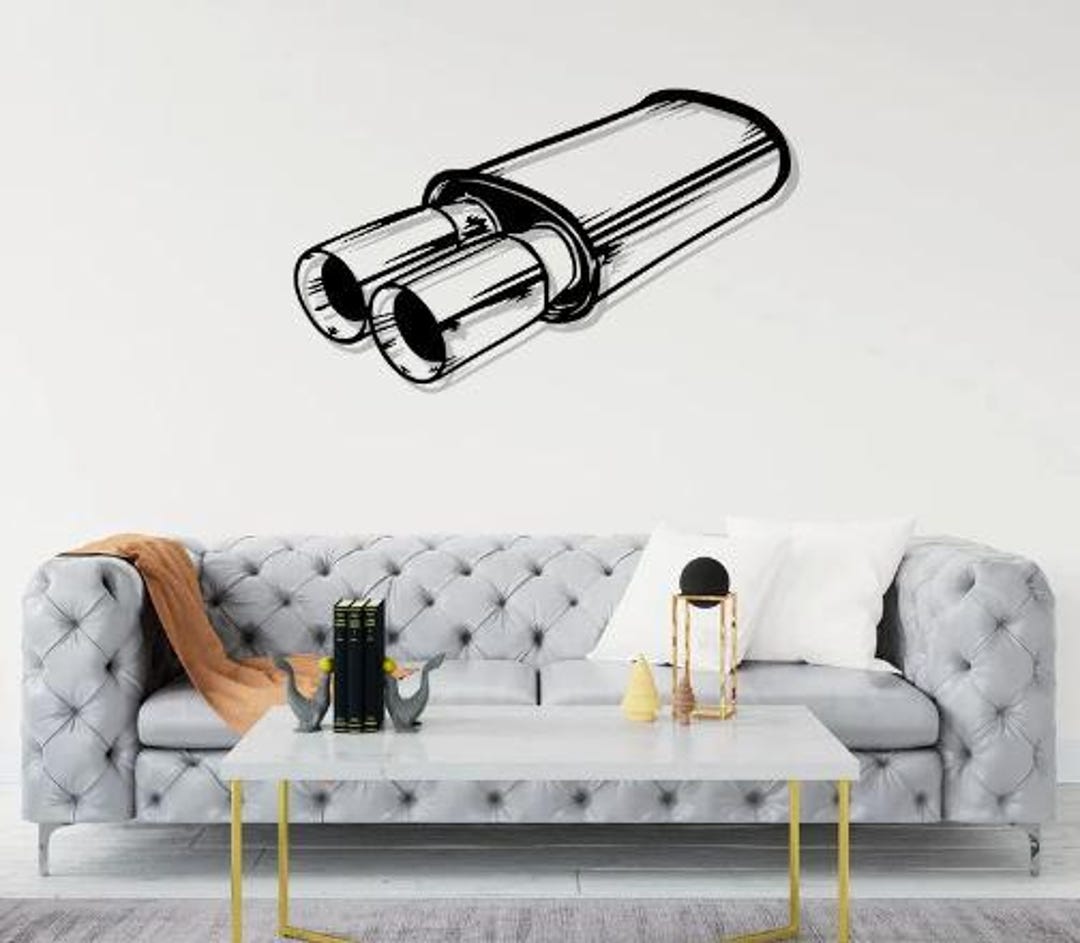 Turbo Exhaust Svg Dxf Files Laser Cut File Car Part Repair Service Wall ...