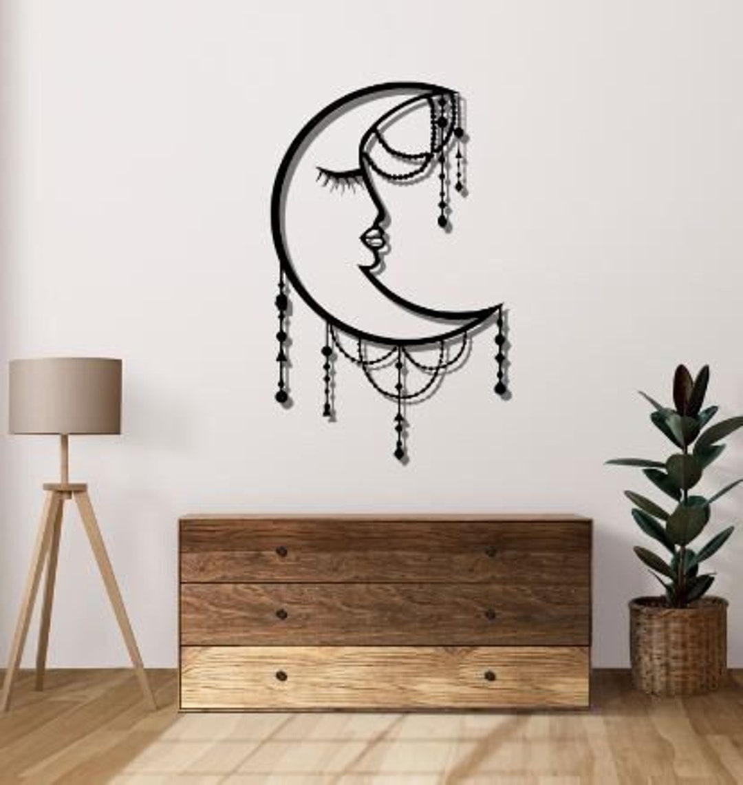 Crescent Svg Dxf Png Files Laser Cut File Moon Myshtic Vectorel Cutting ...