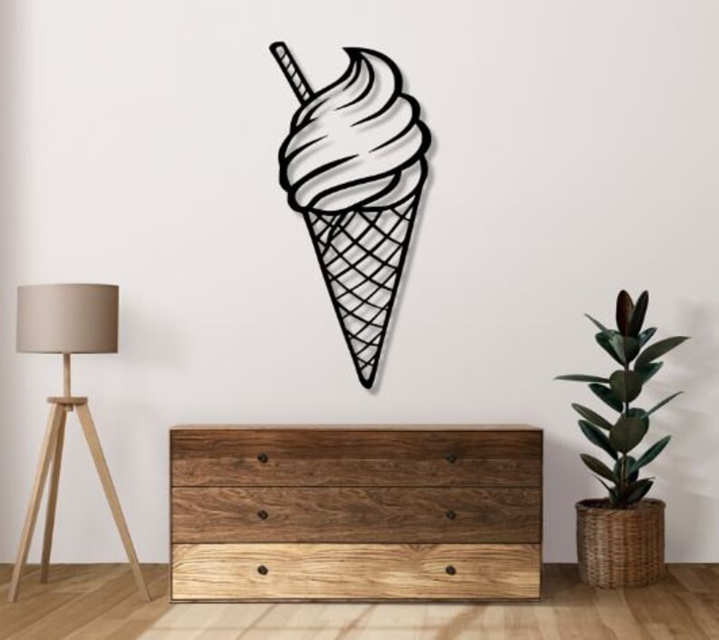 Cornet Svg Dxf Png Files , Laser Cut File , Cone Ice Cream Corner ...