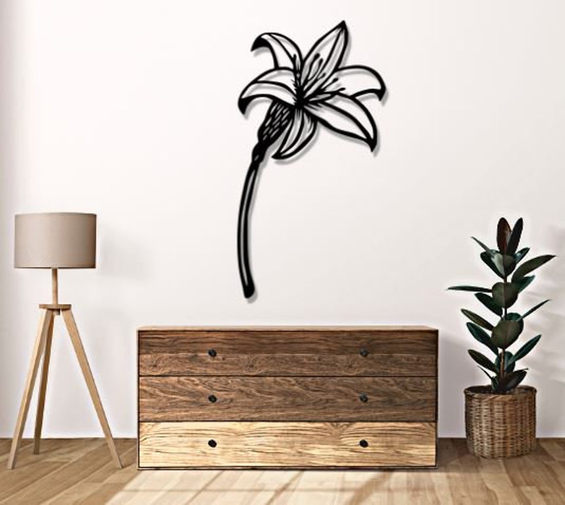 Flower Svg Dxf Png Files , Laser Cut File , Wall Art , Flower Flowers ...