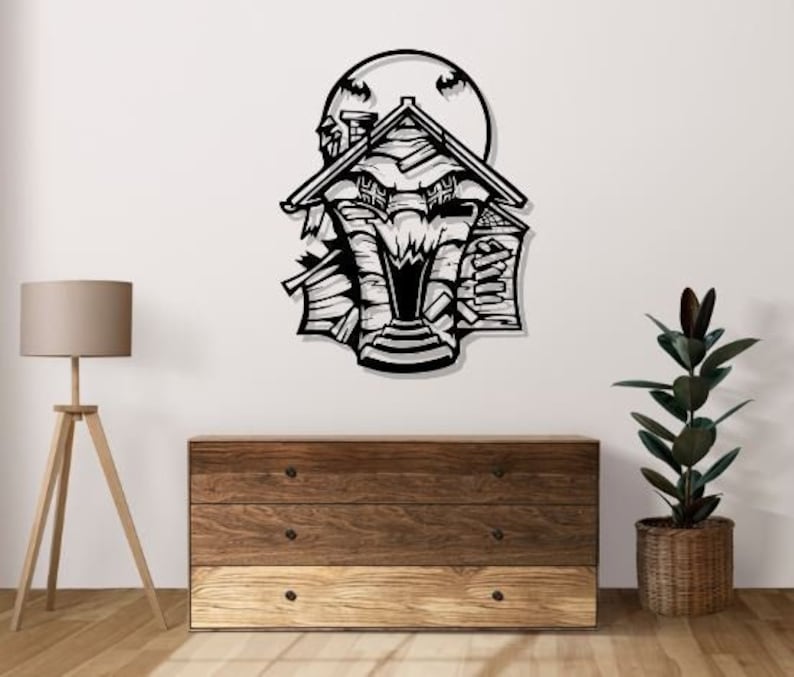 Cursed House Svg Dxf Png Files , Laser Cut File , Haunted ,horror Wood ...