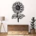 Sunflower Svg Dxf Png Files , Laser Cut File , Flower Leaves Wall Art ...