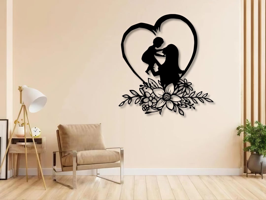 Baby Mom Svg Dxf Png Files , Laser Cut File , Mom , Mother , Child ...