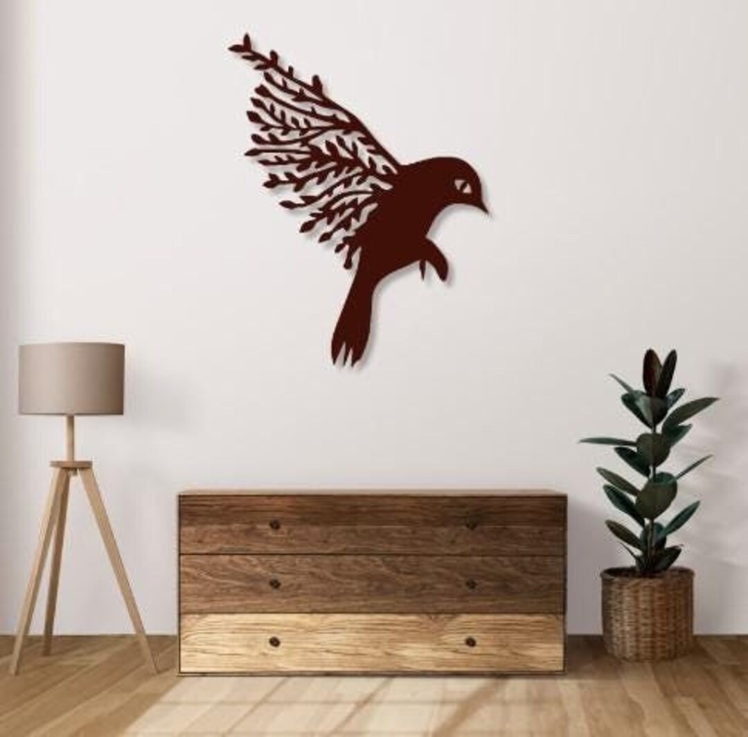 Bird Svg Dxf Png Files Bird Fly Wings Vector Laser Cut File for Cnc ...