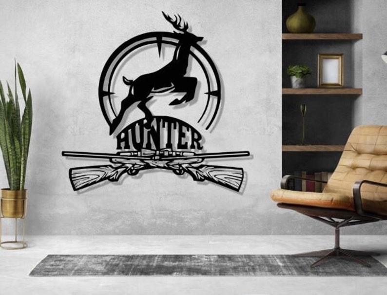 Hunter Svg Dxf Png Files , Laser Cut File , Hunt Deer Target Riffle ...