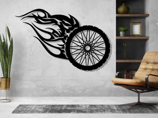 Wheel Svg Dxf Files Laser Cut File Motorcycle Tire Shop - Etsy