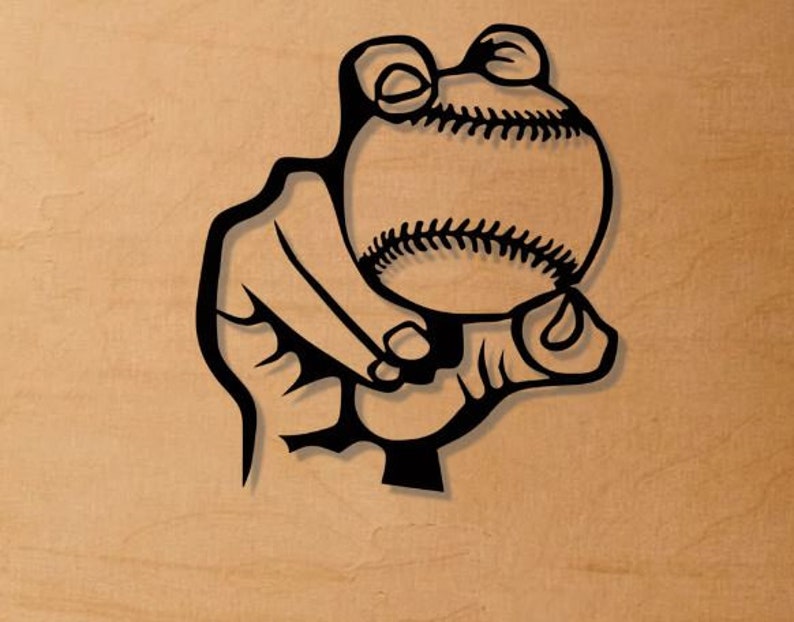Baseball Svg Dxf Png Files , Laser Cut File , Ball Hand Sport Cut Wall ...