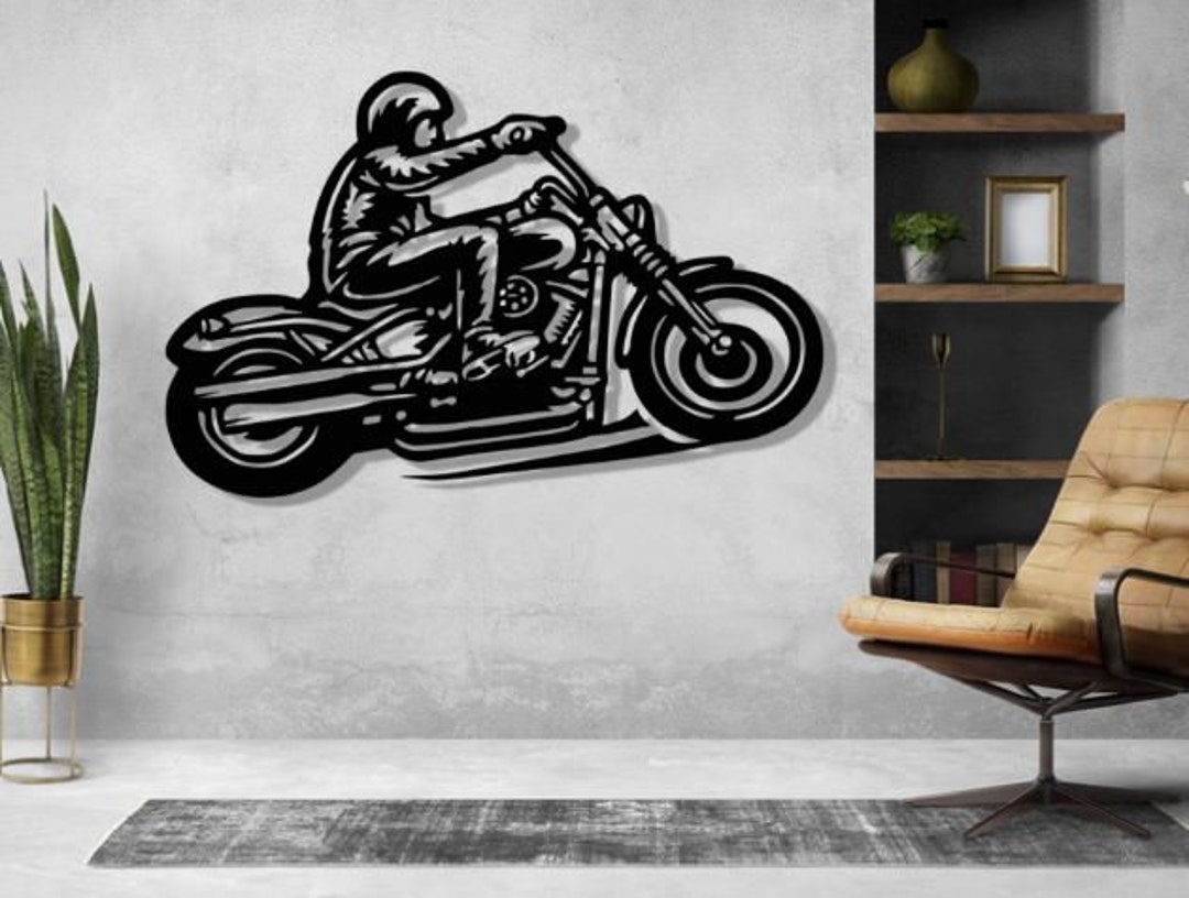 Rider Svg Dxf Png Files Laser Cut File Motorcycle Riding - Etsy
