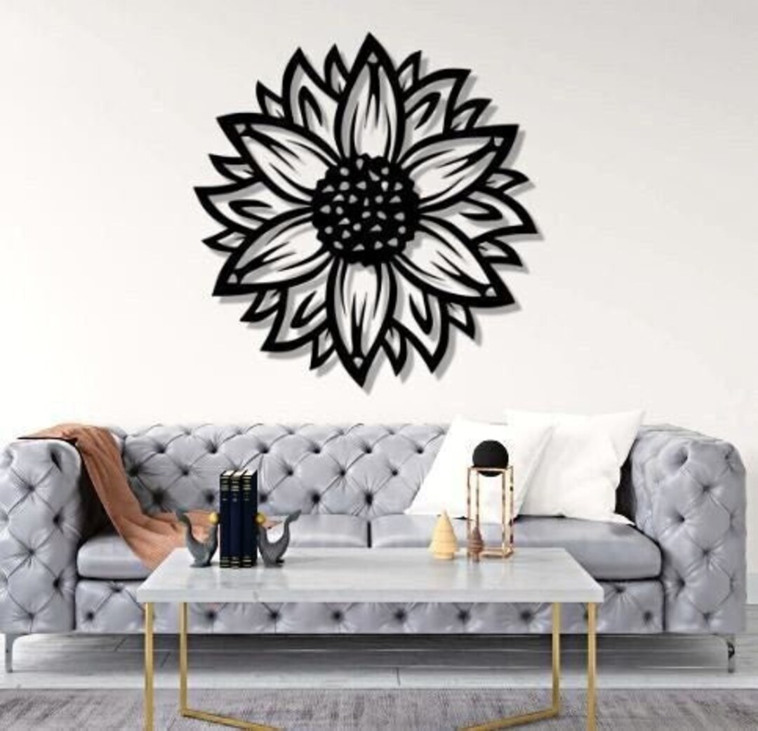 Sunflower Svg Dxf Png Files , Laser Cut File , Sunflower , Flower ...