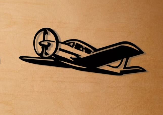 Plane Svg Dxf Files , Laser Cut Aeroplane Plane Aircraft Wall Decor Cut ...