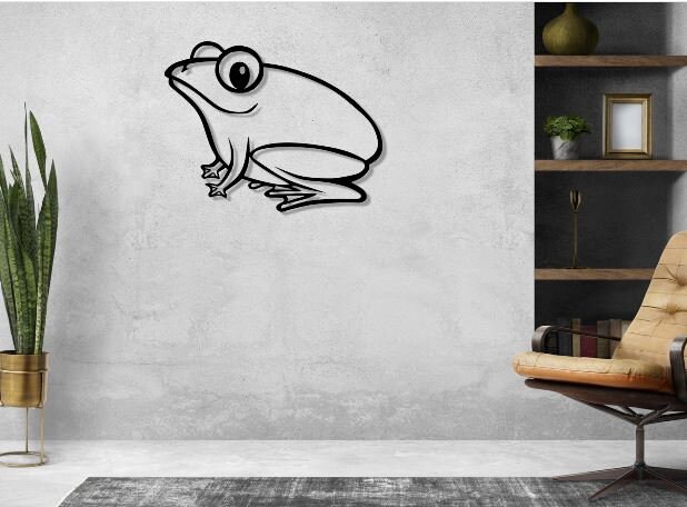 Frog Svg Dxf Png Files , Laser Cut File , Frog , Wall Art Vectorel File ...