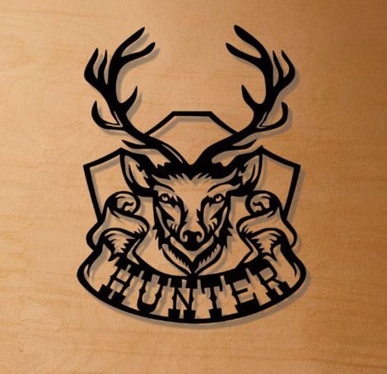 Hunter Svg Dxf Png Files , Laser Cut File , Deer , Horn Hunter Hunt ...