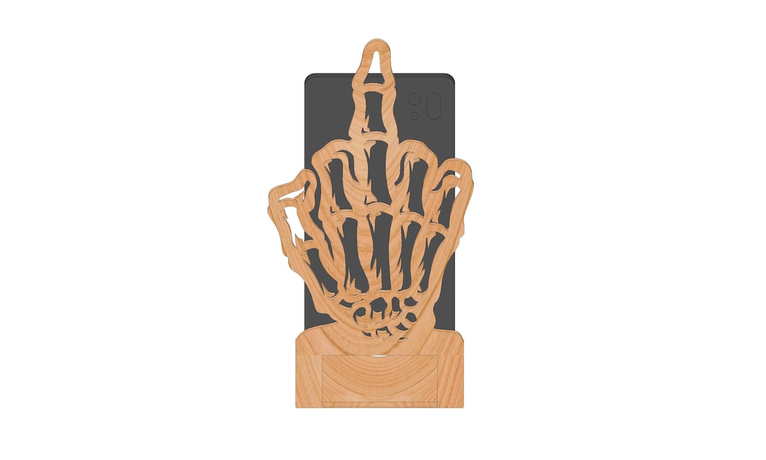 Middle Finger Phone Stand SVG DXF, Laser Cut File - Etsy