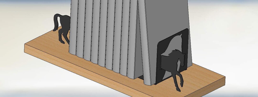 Bookend Dxf Svg Files , Horse Design , Sheet Metal Cut File , Cut and ...