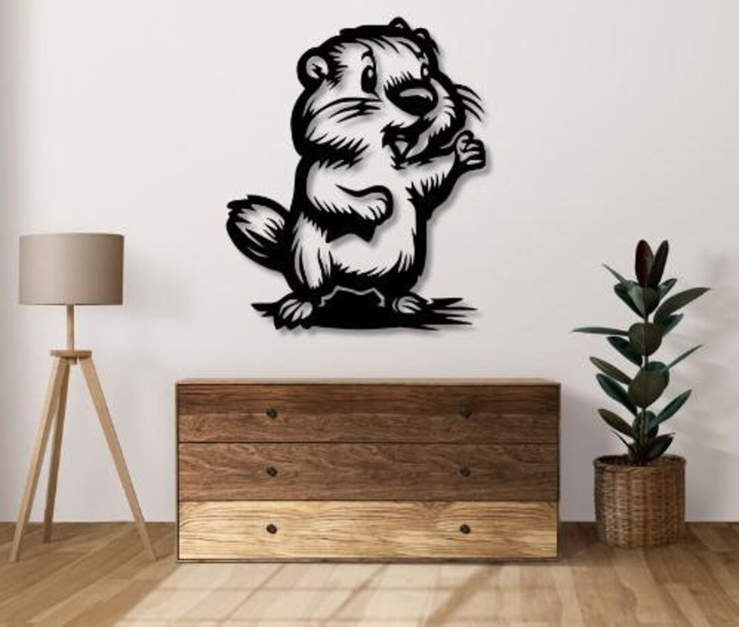 Beaver Svg Dxf Png Files Laser Cut File Cricut Vectorel Cut Plywood ...