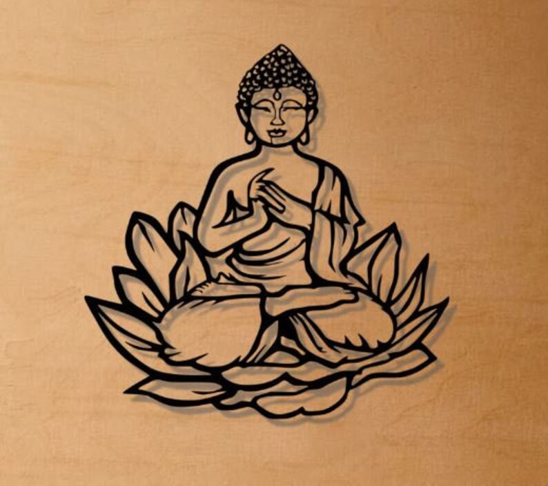 Buddha Vector Cut File, CNC Laser, Plasma, Cricut, Glowforge (svg, Dxf ...