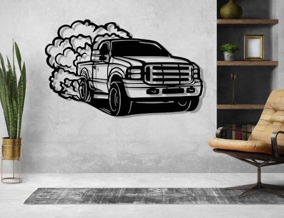 Truck Skid Svg Dxf Png Files , Laser Cut File , Truck Wheel Tire Skid ...