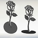 Metal Rose Svg Dxf Files , Laser Cut File , Rose Flower Flowers Hand ...