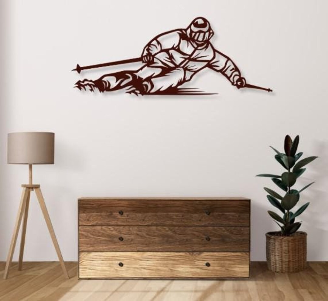 Ski Svg Dxf Files Ski Winter Sport Vector Cut File for Cnc Laser Plasma ...