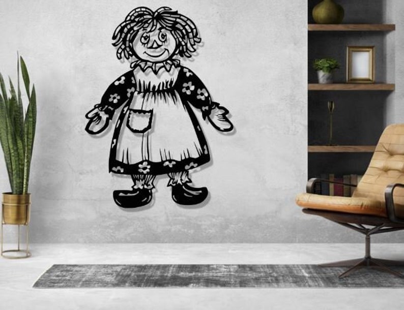 Rag Doll Svg Dxf Png Files Laser Cut File Baby Toy Wall Art for Cnc ...