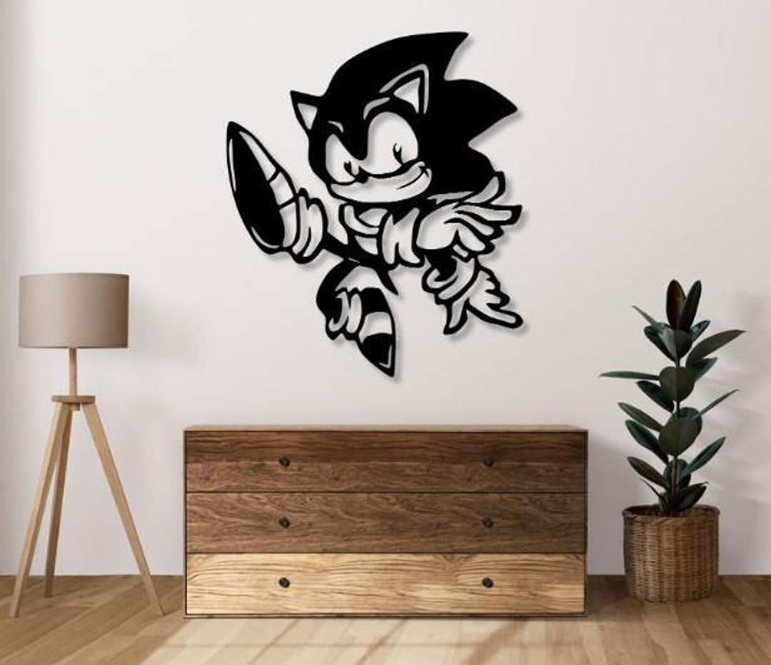 Sonic Svg Dxf Png Files Vector Laser Cut File for Cnc Laser Plasma ...