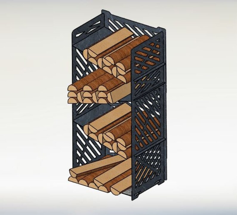 Firewood Dxf Svg Files , Wood Storage , Fire , Wooden Stand Metal Cut ...