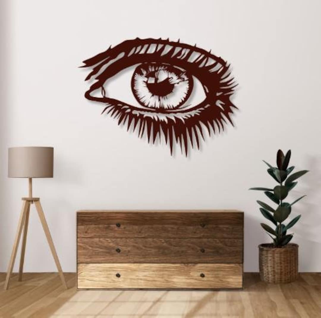 Eye Svg Dxf Files Eyes Wall Art Vector Cut File for Cnc Laser Plasma ...