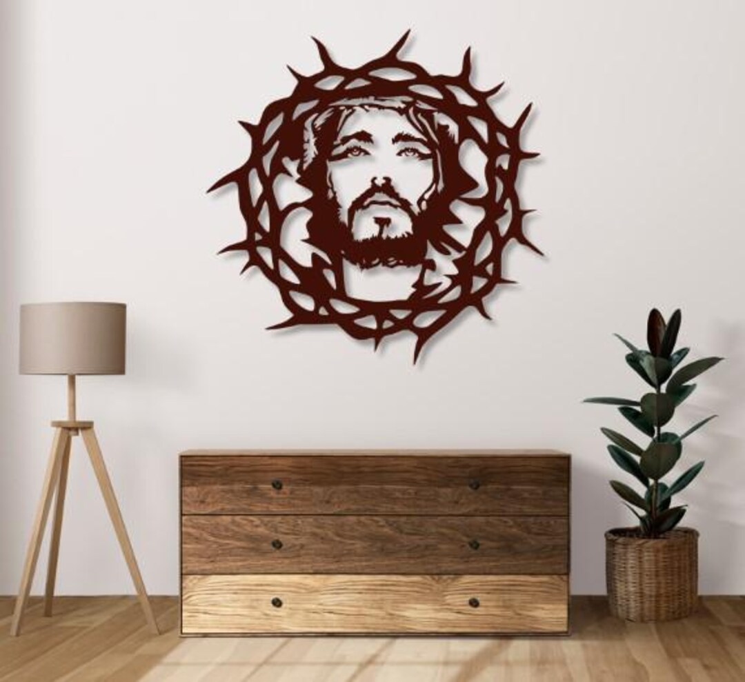 Jesus Svg Dxf Files Jesus Wall Art Cut File Vector for Cnc Laser Plasma ...