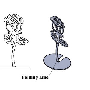 Metal Rose Svg Dxf Files , Laser Cut File , Rose Flower Flowers Hand ...