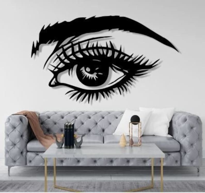 Eye Svg Dxf Png Files , Laser Cut File , Eye , Eyes , Eyelash ...