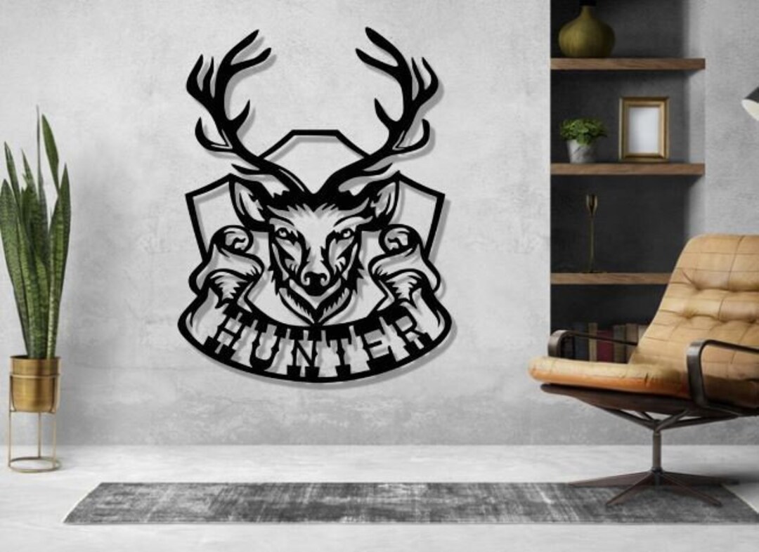 Hunter Svg Dxf Png Files , Laser Cut File , Deer , Horn Hunter Hunt ...
