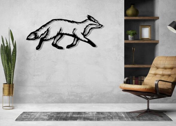Fox Svg Dxf Png Files , Laser Cut File , Fox Wall Art Cut File for Cnc ...