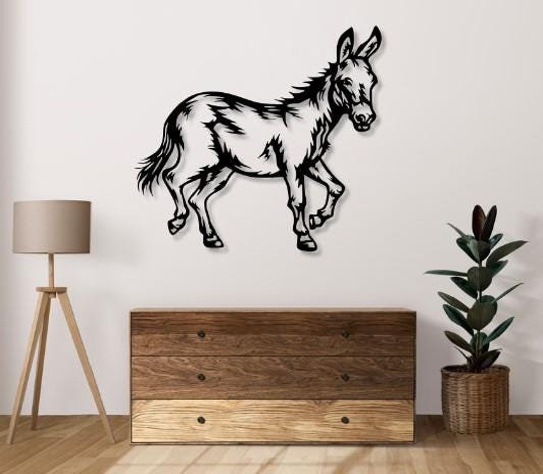 Donkey Laser Cut File, Vector CNC Design (svg, Dxf, Png) - Etsy