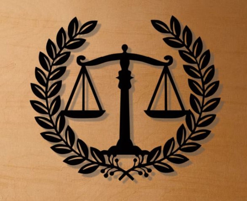 Justice Svg Dxf Files , Laser Cutting , Law , Lawyer , Office , Scales ...