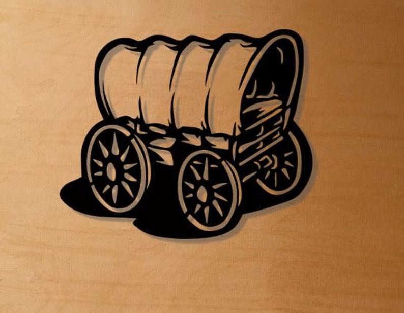 Western Wagon Svg Dxf Files , Laser Cutting , Wagon , Old Vintage Wall ...