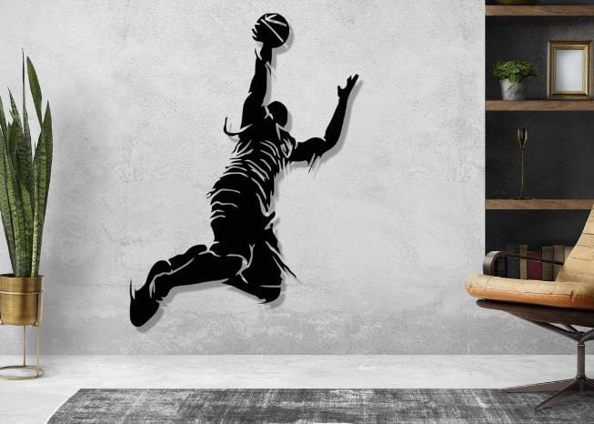 Basketball Svg Dxf Png Files , Laser Cut File , Match Basketball Player ...