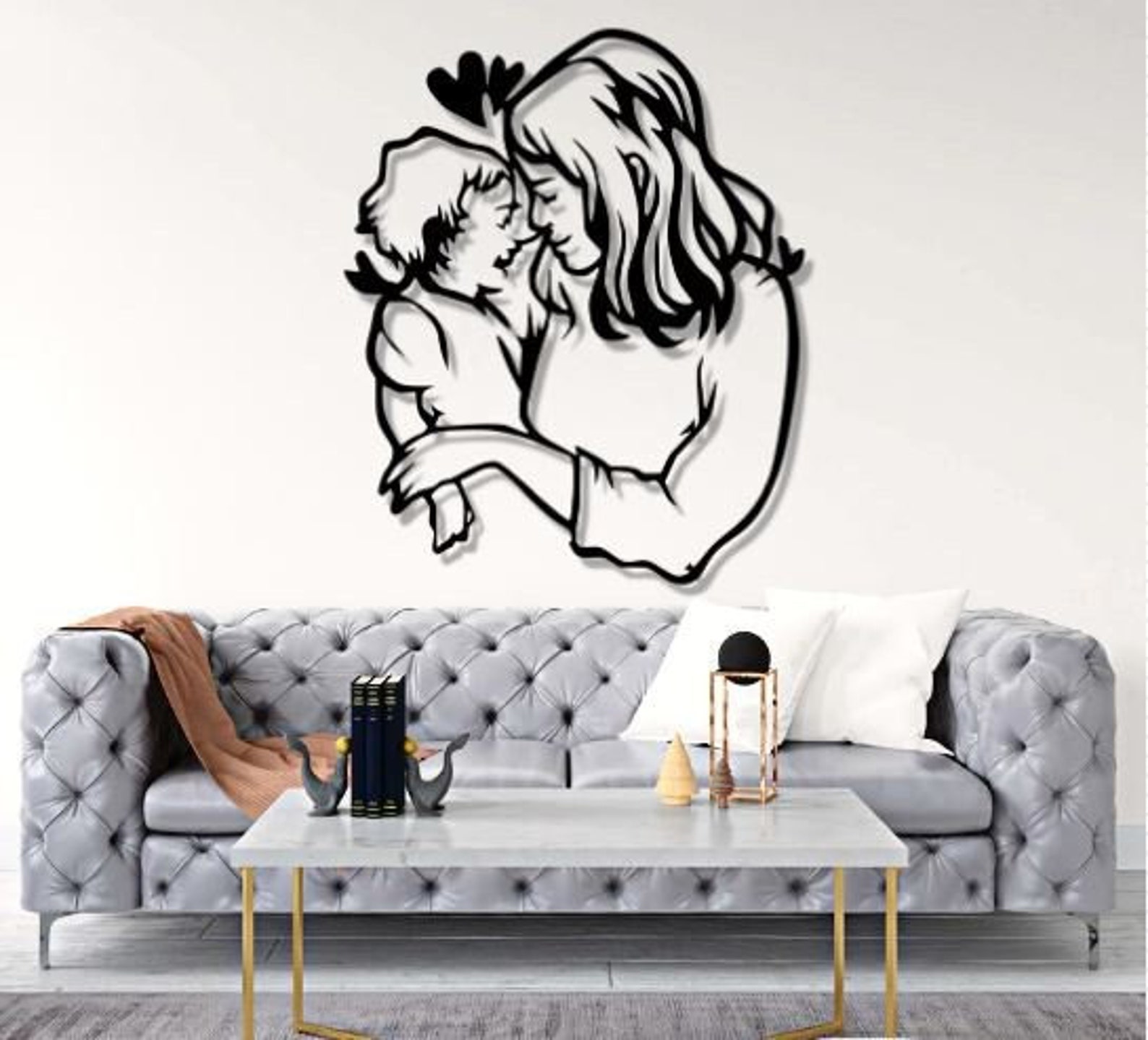 Mom Baby Svg Dxf Files , Laser Cut File , Wall Art , Mother , Child ...