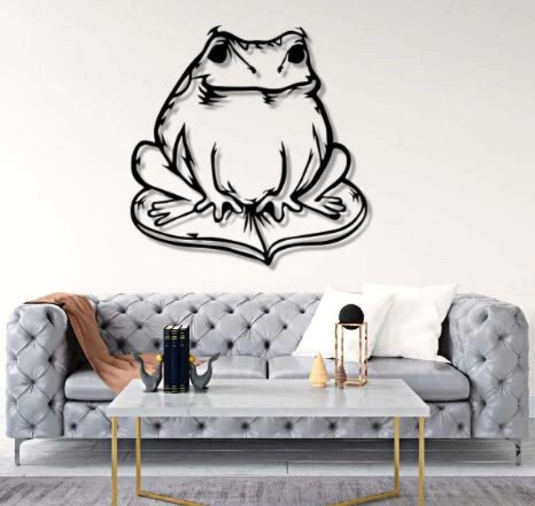 Frog Svg Dxf Png Files Laser Cut File Frog Frogs Wall Art Vectorel ...