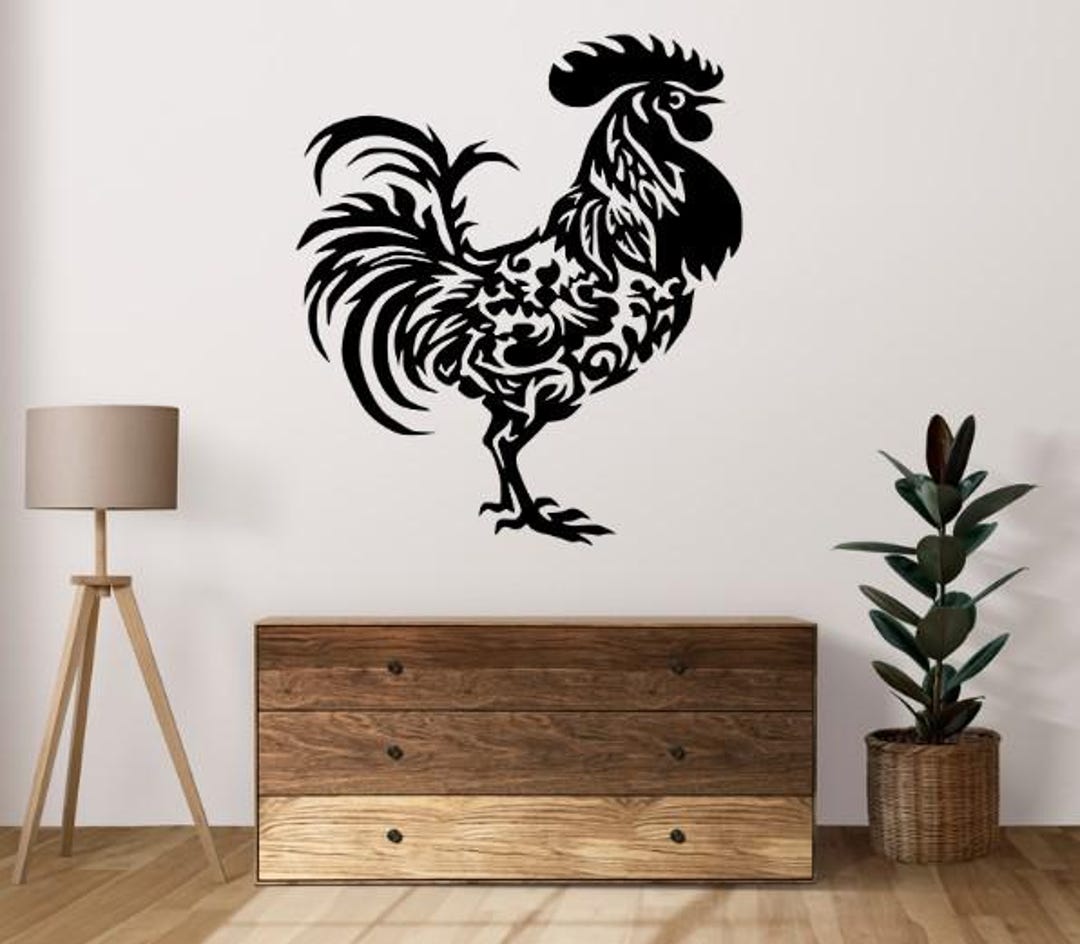 Rooster Svg Dxf Png Files Rooster Vector Cut File for Cnc Laser Plasma ...