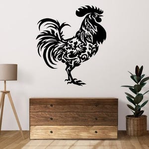 Rooster Svg Dxf Png Files Rooster Vector Cut File for Cnc Laser Plasma ...
