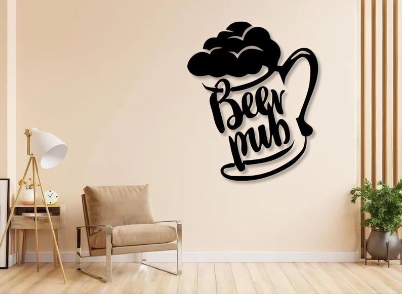 Beer Glass Svg Dxf Png Files Beer Pub Laser Cut File for Cnc Laser ...