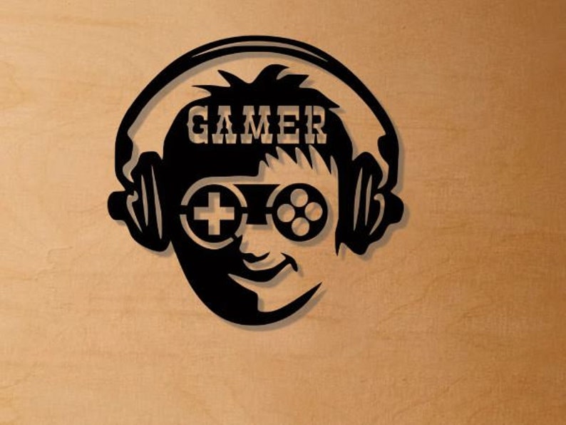 Gamer Svg Dxf Files , Laser Cut File , Game Gaming Gamer Headphone ...