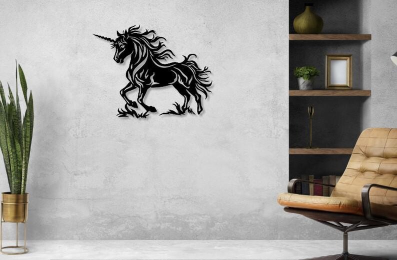 Unicorn Vector Cut File, CNC Laser Plasma, Wall Art (svg, Dxf, Png) - Etsy