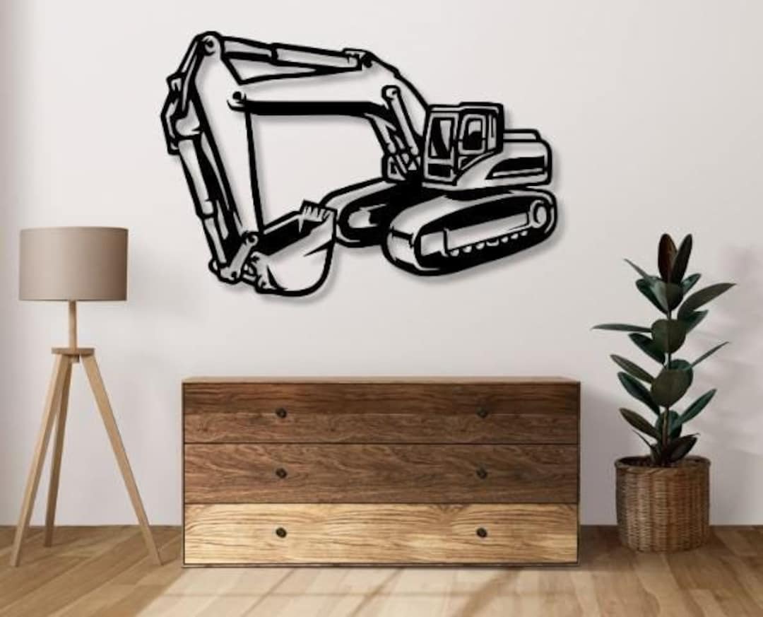 Dipper Dredger Svg Dxf Png Files Building Machine Wall Art Cut File for ...