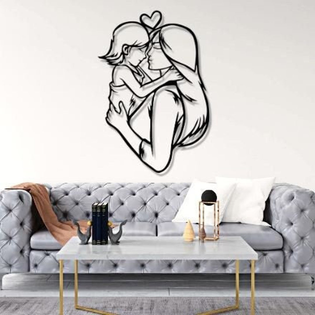 Mother Svg Dxf Png Files Laser Cut File Mom Child Baby Wall Art Mothers ...
