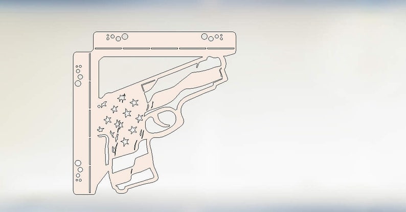 Gun Shelving Bracket Dxf Svg Files , American Flag Shelf Brackets Metal ...