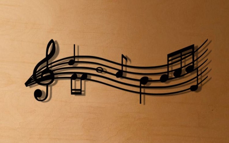 Music Notes Wall Decor, Laser Cut Files (SVG, DXF) - Etsy