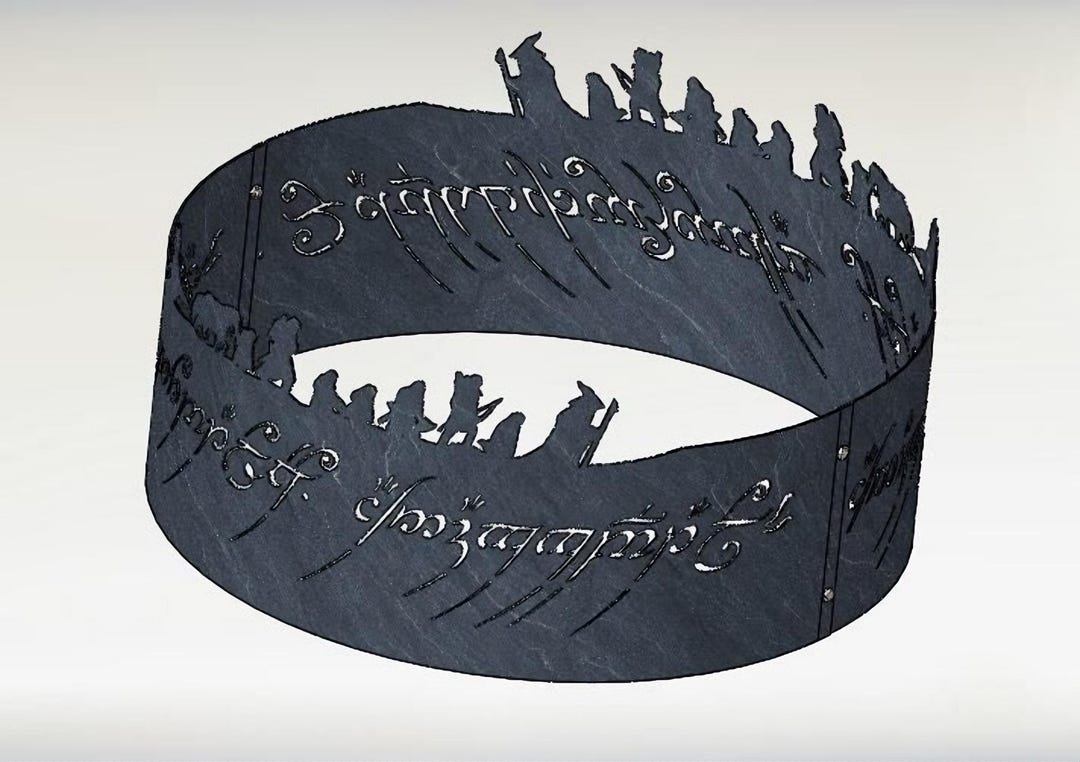 Fire Ring Dxf Svg Files , Lotr ,firepit , Fire , Area Ring Metal Cut ...