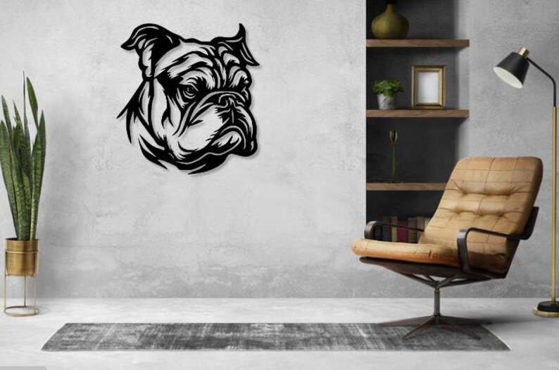 Bulldog Svg Dxf Png Files Bulldog Dxf Laser Cut File Dog Svg Dog Dxf ...