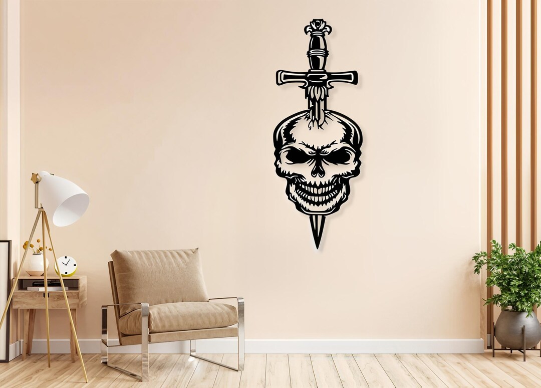 Skull Sword Vector Design, Laser Cut File (SVG, DXF, PNG) - Etsy